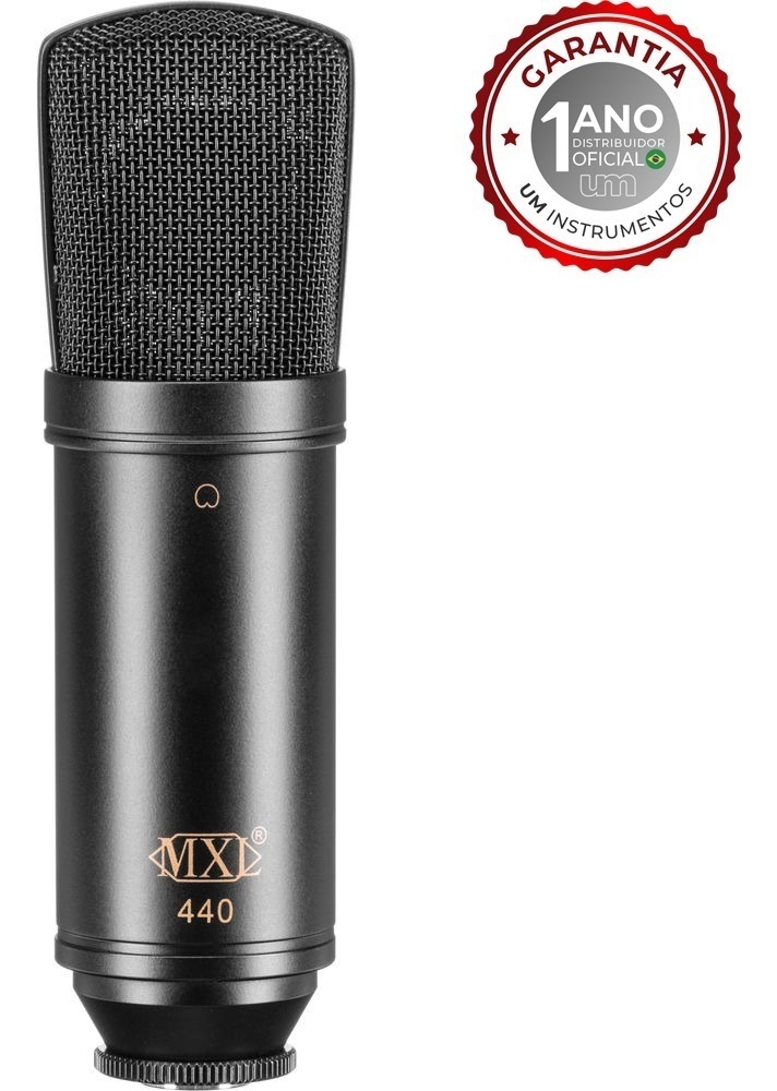Microfone Condensador MXL 440 com Adaptador para Pedestal