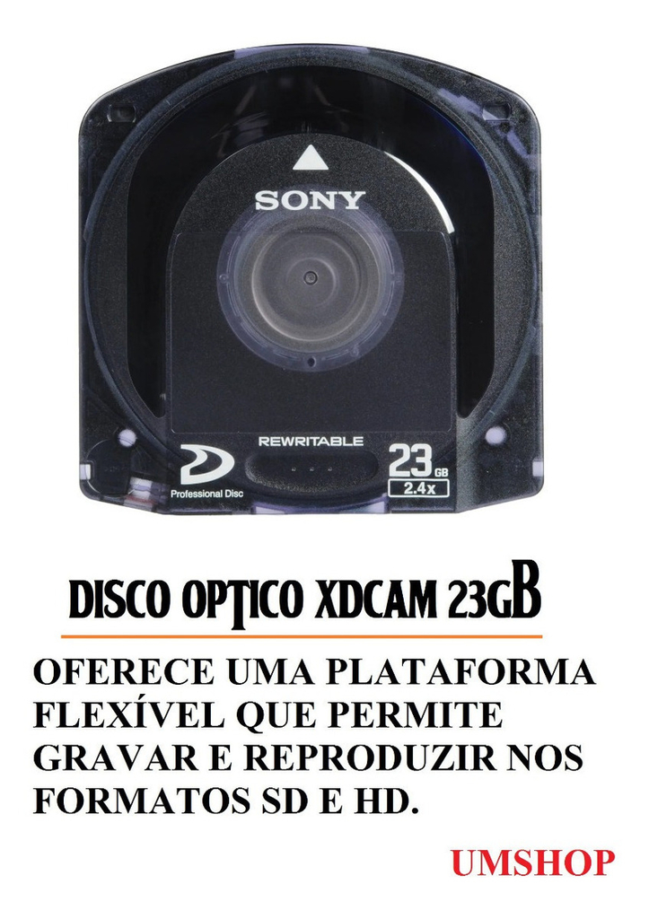Kit 10 Sony Pfd-23ax Disco Optico Xdcam 23gb Profissional