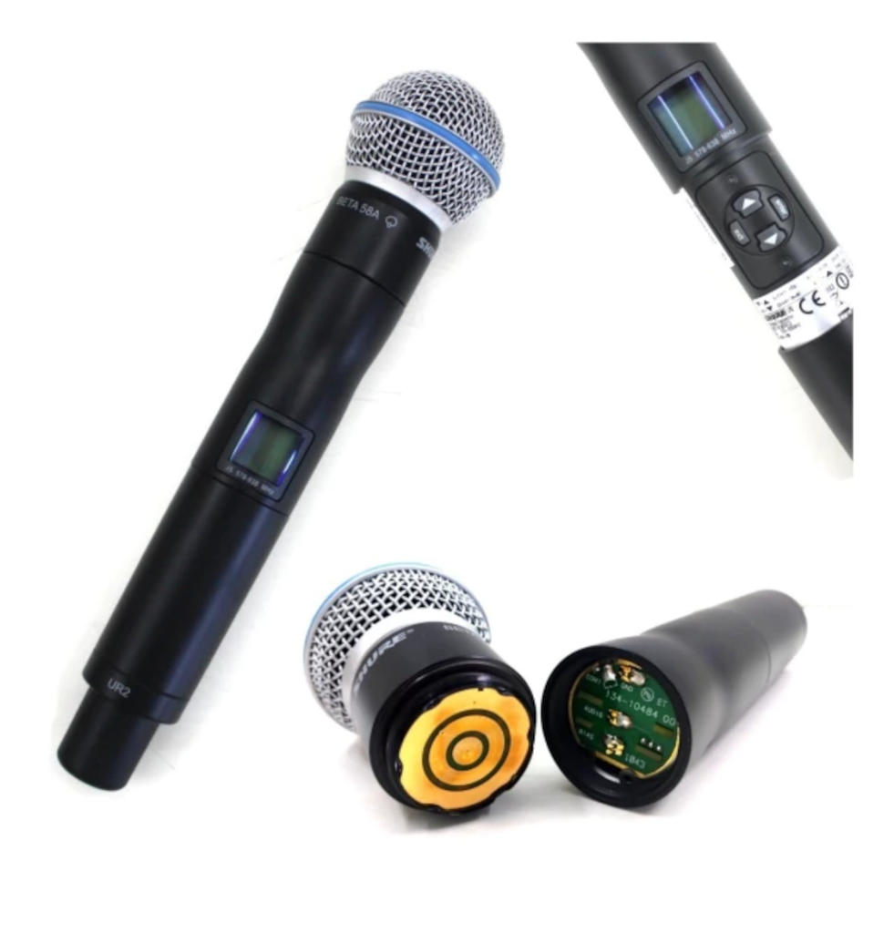 Microfone Sem Fio Uhf Shure Ur2 Beta 58 L3 2400 Frequências