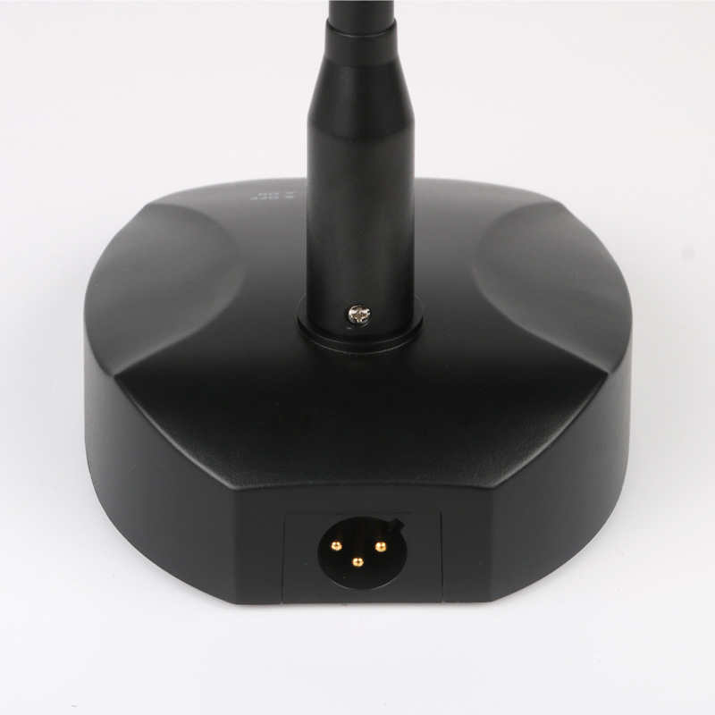 Microfone De Mesa Gooseneck,LED,XLRxP10,Púlpito,Entrevista