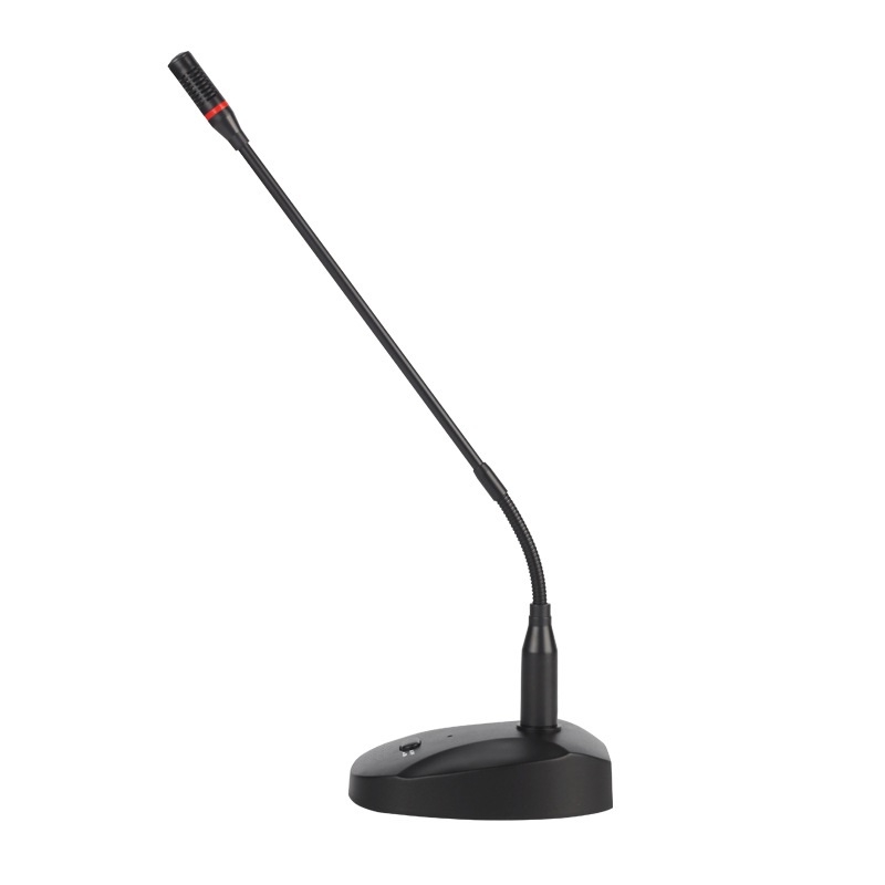 Microfone De Mesa Gooseneck,LED,XLRxP10,Púlpito,Entrevista
