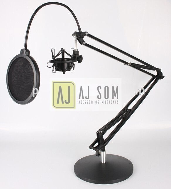Haste Articulada P/microfone+filtro Pop+shockmount-70cm