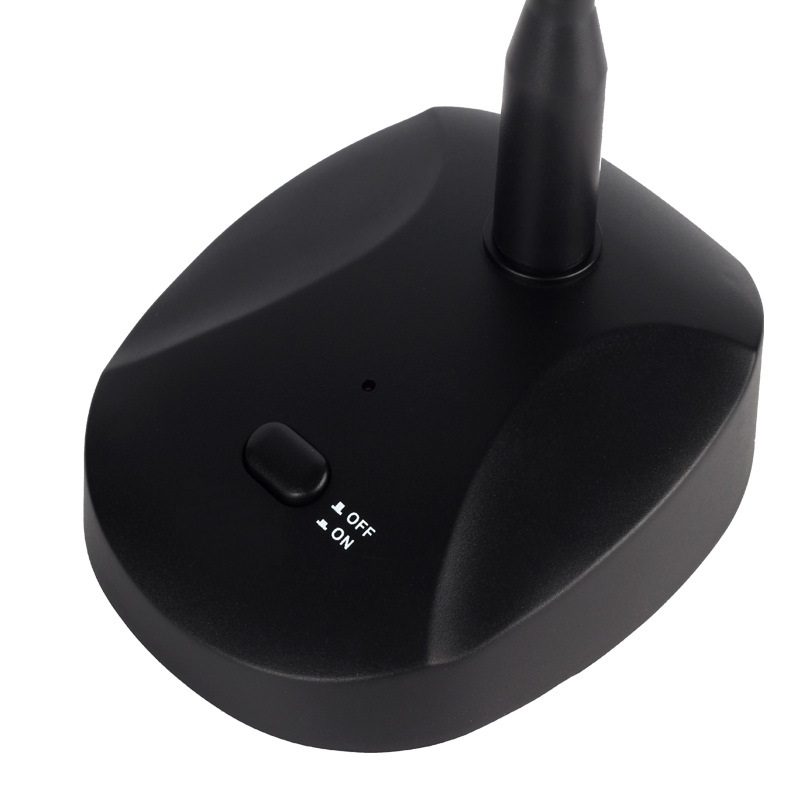 Microfone De Mesa Gooseneck,LED,XLRxP10,Púlpito,Entrevista