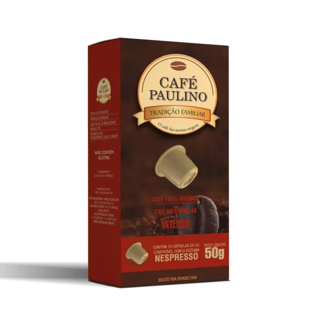 Café Paulino em Cápsulas Intenso 10 unidades