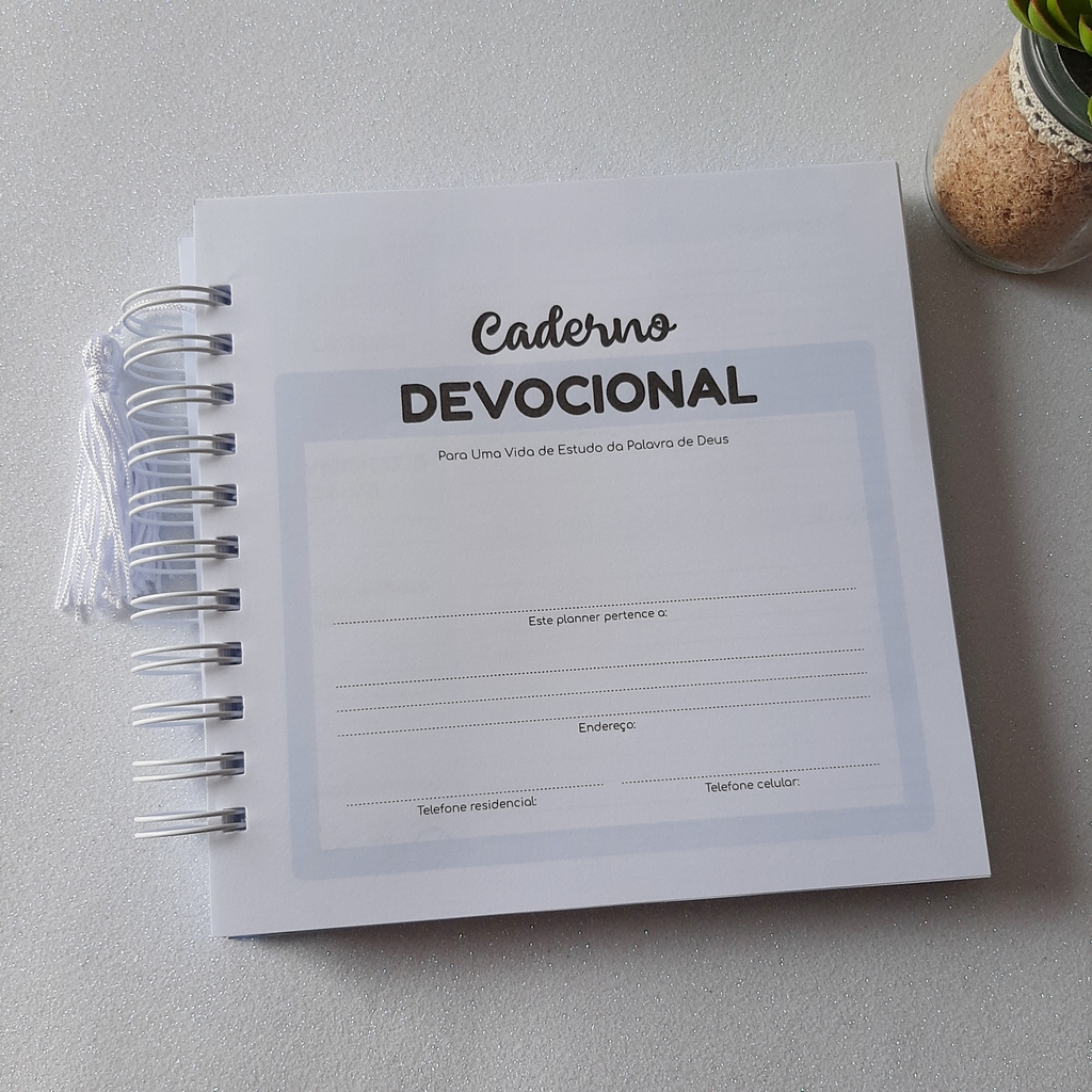 Caderno Devocional - Comprar em Nani Personalizados