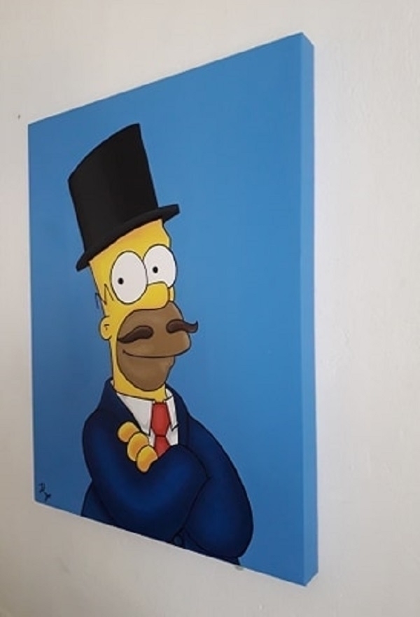 Cuadro decorativo Homero Simpson Cosme Fulanito
