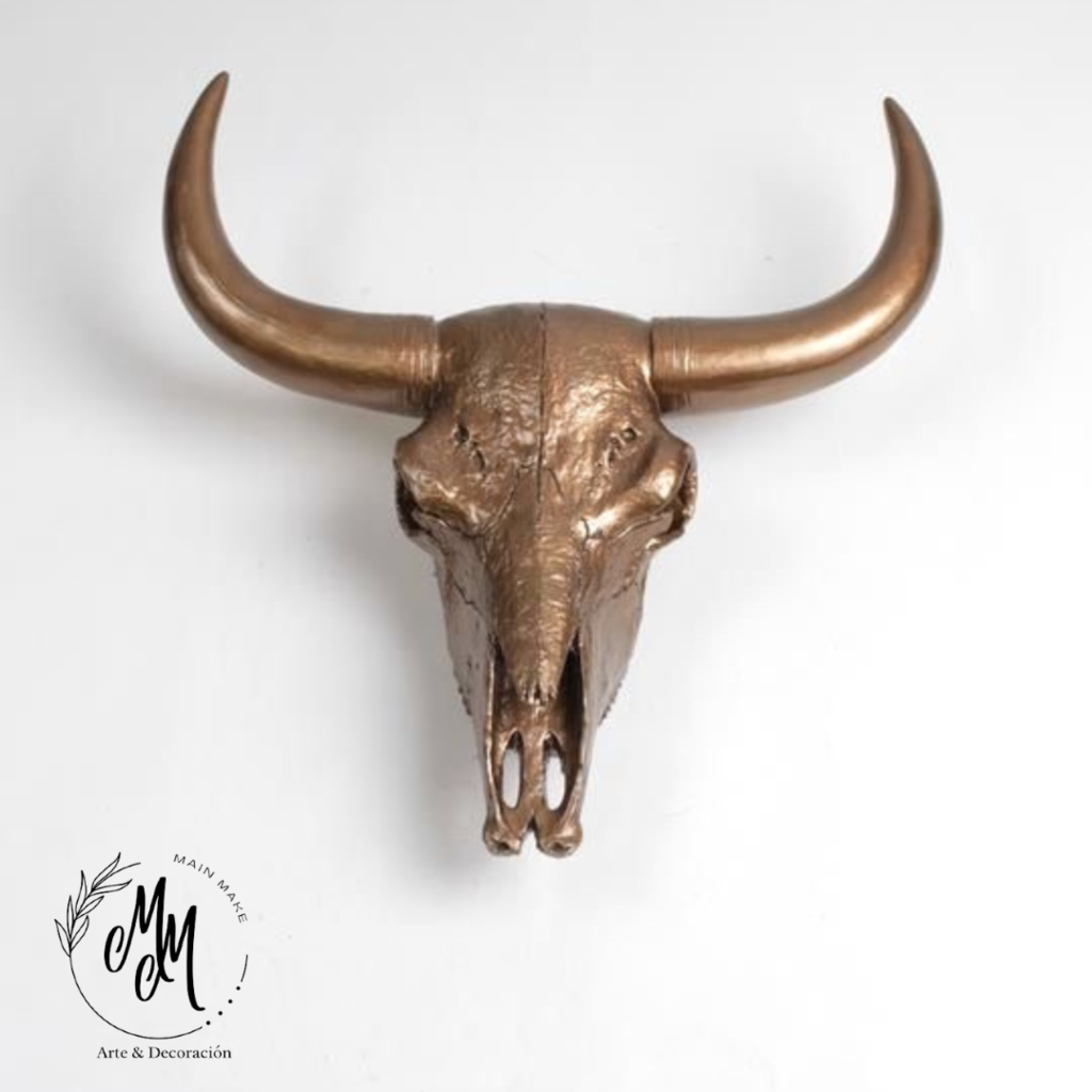 Cabeza de fósil de toro realista - Main Make