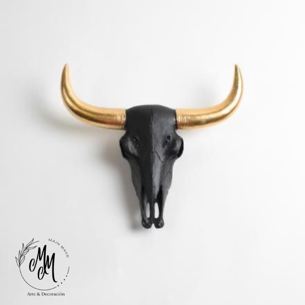 Cabeza de fósil de toro realista - Main Make