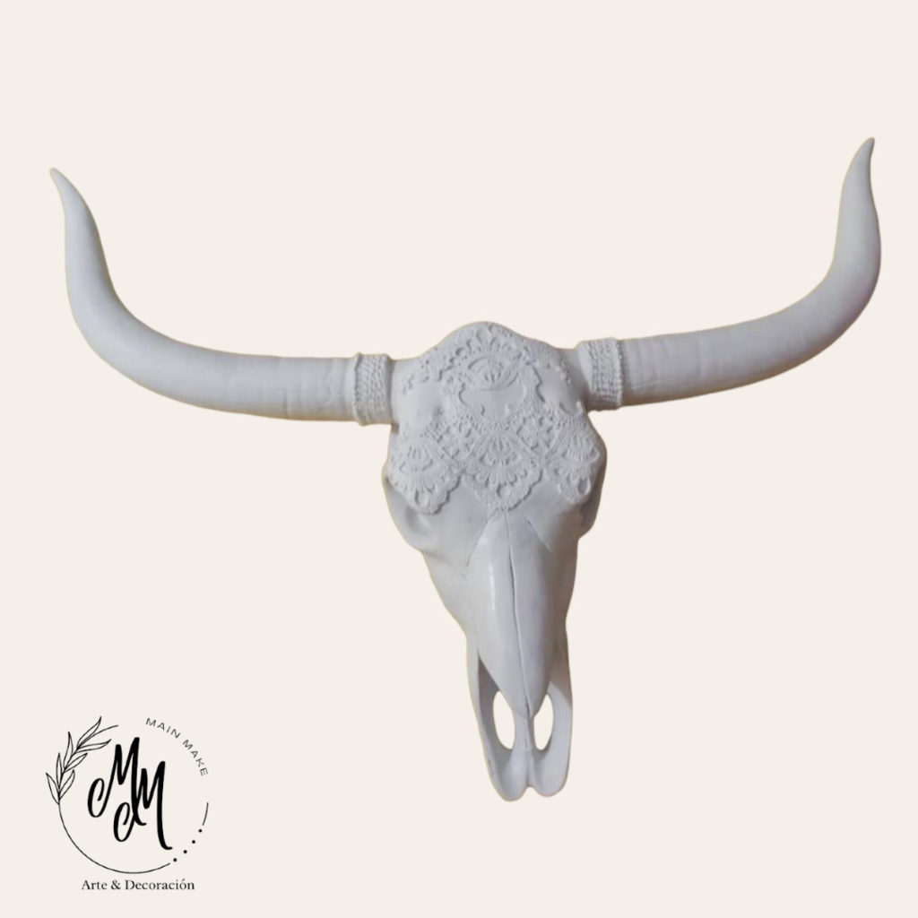 Cabeza de fósil de toro realista - Main Make