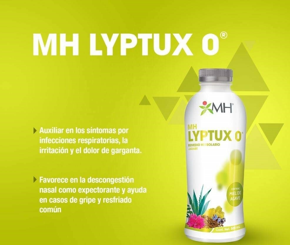 MH LYPTUS 0 jarabe para la tos con MIEL DE AGAVE (MEGA HEALTH)