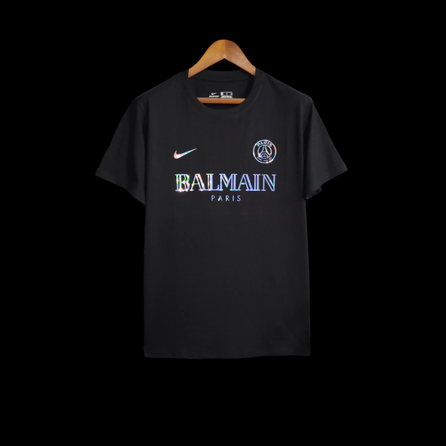 Camisa de Time-PSG-2023/24-Balmain-Refletiva-Zeeta