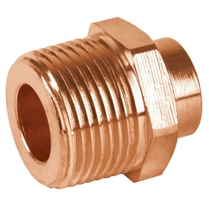 CONECTOR MACHO RED 1/2"COBRE x 3/4"ROSCA COBRE