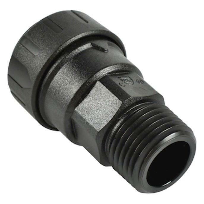 ADAPTADOR (CONECTOR) MACHO CONEXIÓN RAPIDA PARA CPVC, PEX Y COBRE 3/4