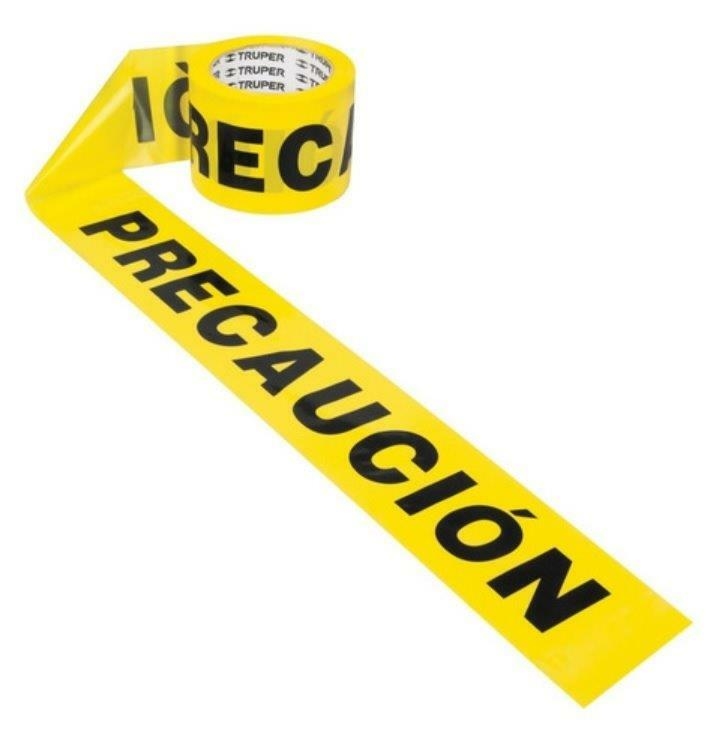 BANDA AMARILLA (CINTA) DE PRECAUCION 7.5CM x 100M CIDE-101 TRUPER