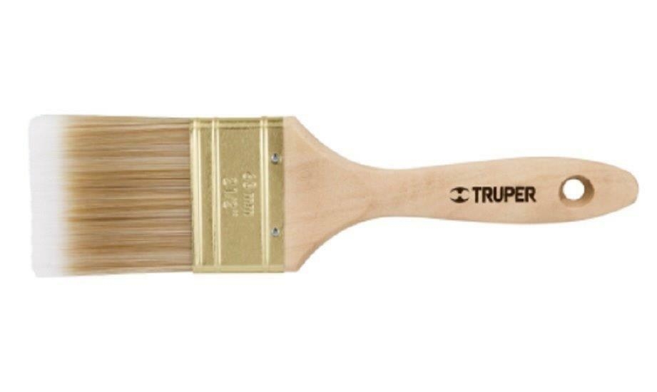 BROCHA CERDA SINTETICA 2" MANGO DE MADERA MOD.BRT-2S TRUPER