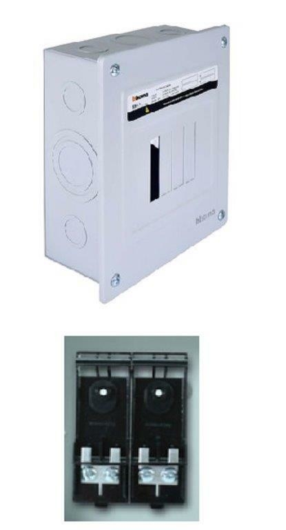 CENTRO DE CARGA 4 PASTILLAS 240/120V P/EMPOTRAR MOD.BTN/4EN BTICINO