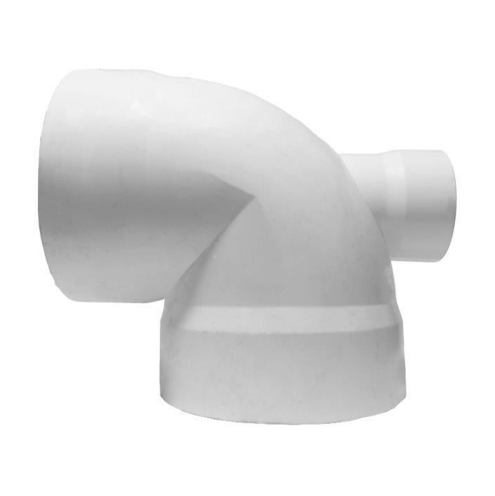 CODO C/SALIDA VERTICAL/TRASERA 4" x 2" PVC S