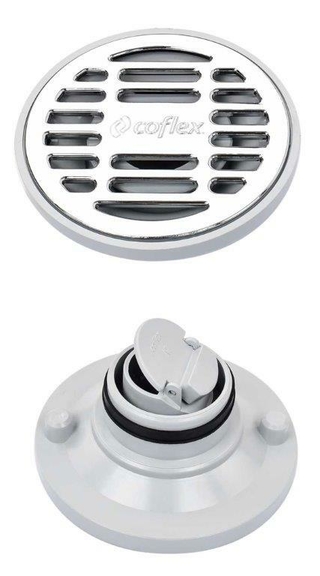 REJILLA PARA COLADERA REDONDA 4 1/2 " PLASTICO / METAL