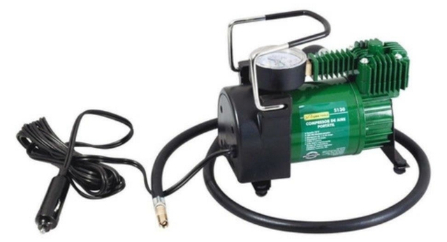 COMPRESOR DE AIRE PORTATIL PARA AUTO 280PSI 12V MOD.5130LT