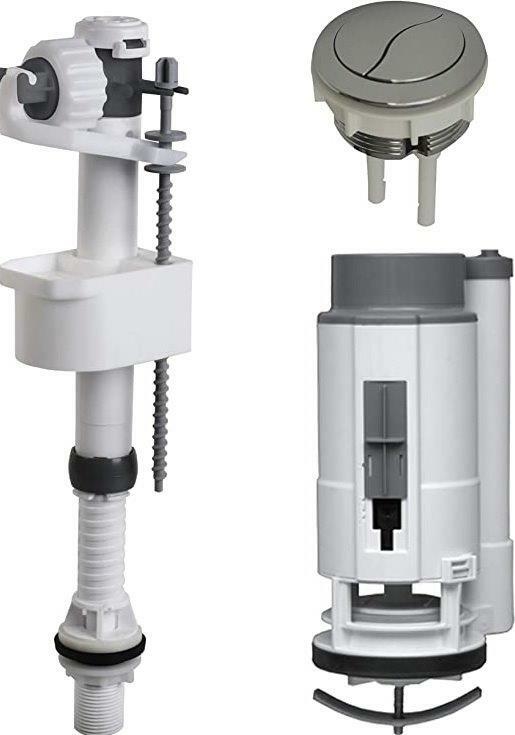 JUEGO DE HERRAJE P/WC 2" KIT COMPLETO DE DESCARGA DUAL (ONE-PIECE) C/B