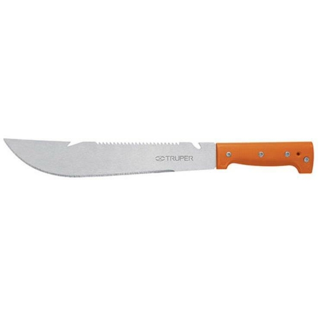 MACHETE TIPO RAMBO CACHA NARANJA SIN FUNDA 12" MOD.T-460-12 TRUPER