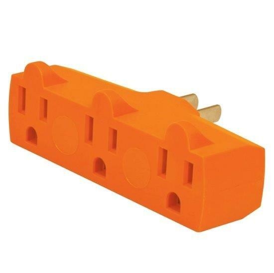 MULTICONTACTO TRIPLE ATERIZADO REFORZADO TIPO "Y" COLOR NARANJA MOD.MU