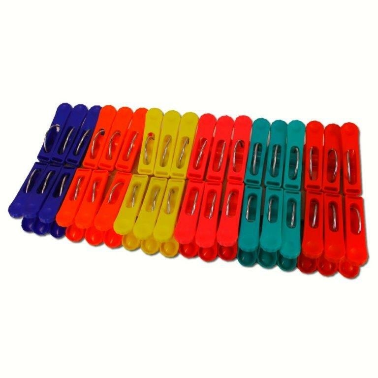 PAQUETE DE PINZAS PLASTICAS PARA ROPA