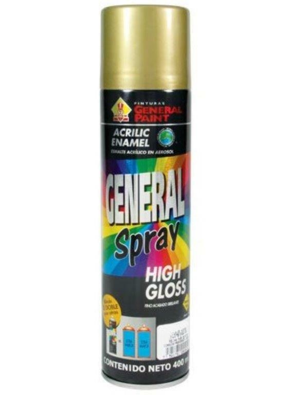 PINTURA EN AEROSOL ORO PALIDO METALICO 400ML GENERAL PAINT
