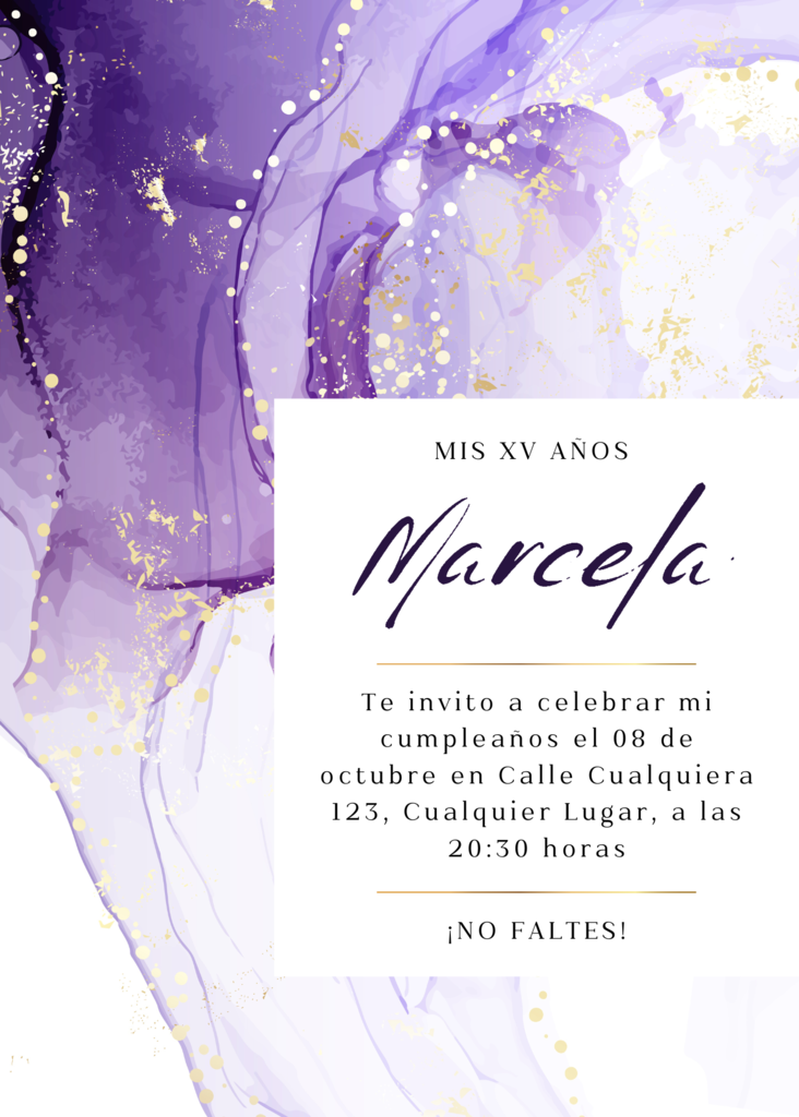 Morado con dorado - Comprar en SONDECORACION