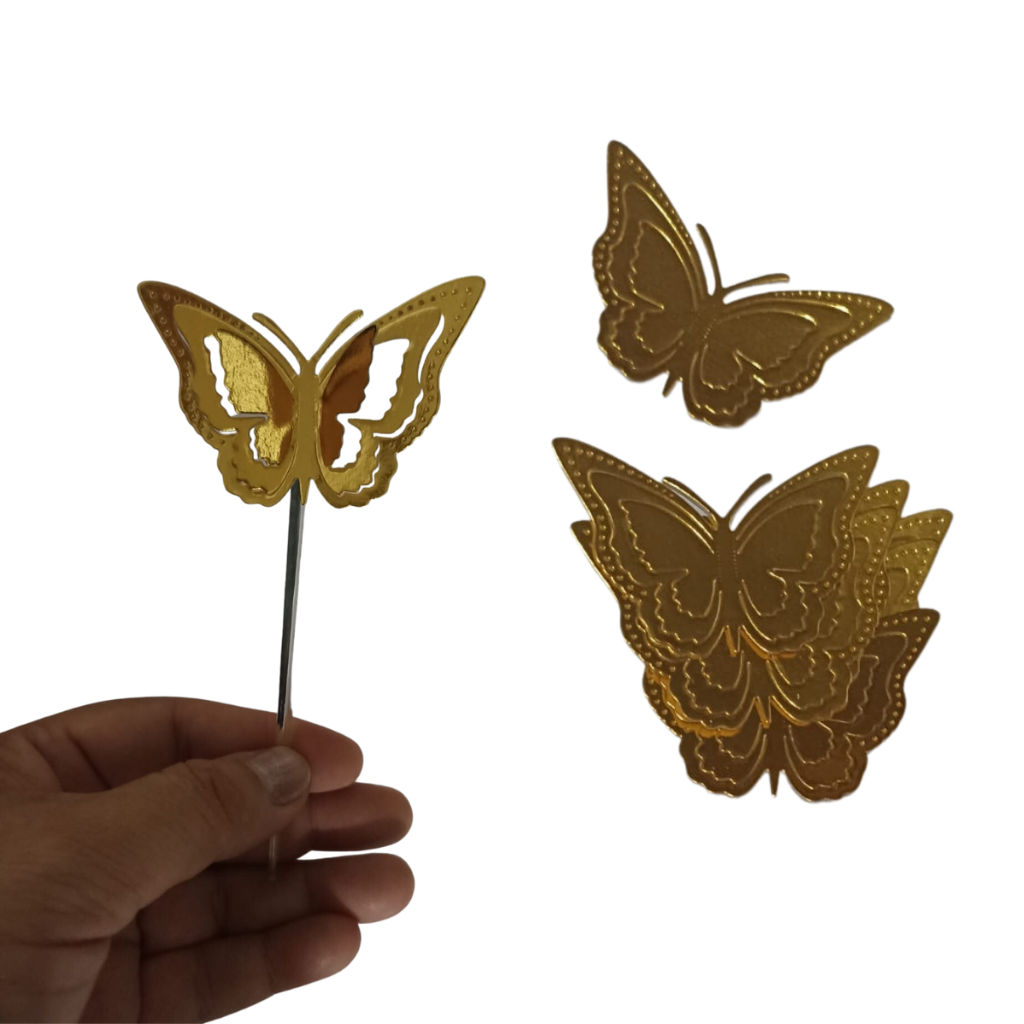 30 Cupcake topper decorativas mariposas