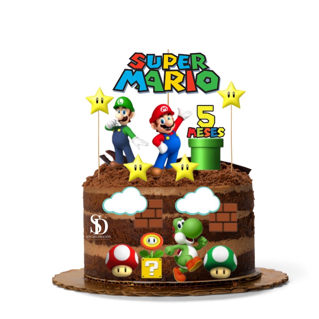 Cake topper MARIO BROS #01 - Comprar en SONDECORACION