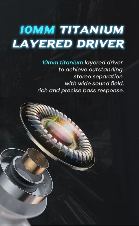 Audífonos Wavefun G100 TWS Gaming - Negro