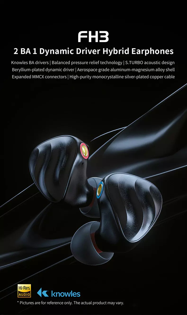 Audífonos FIIO FH3 - Black - Comprar en Tecnófilos