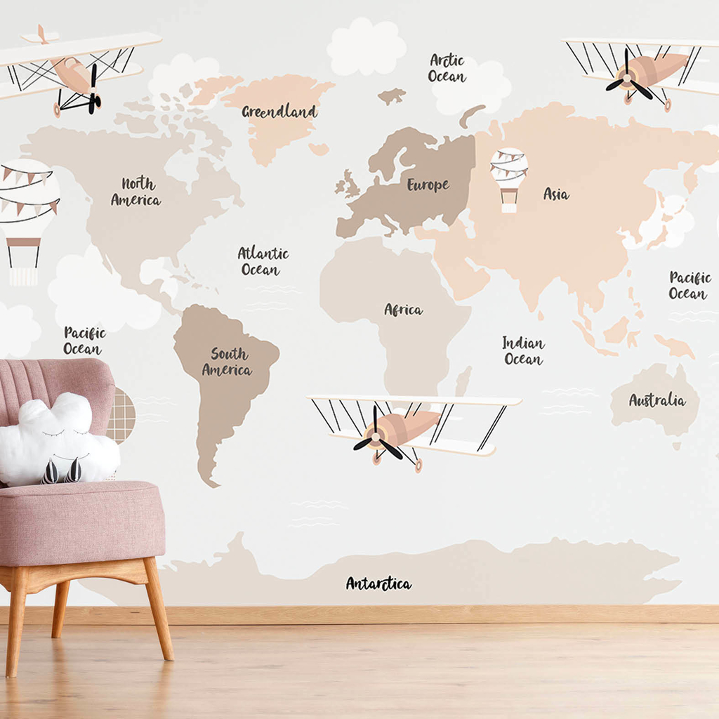 Papel De Parede Mapa Mundi, Papel De Parede Mapamundi