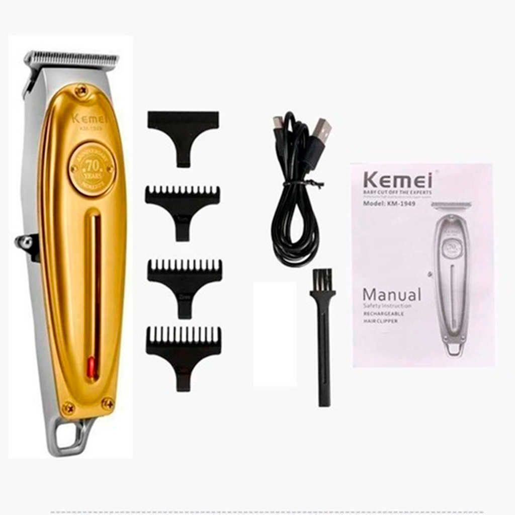 MAQUINA KEMEI PATILLERA KM 1949 DORADA - KEMEI