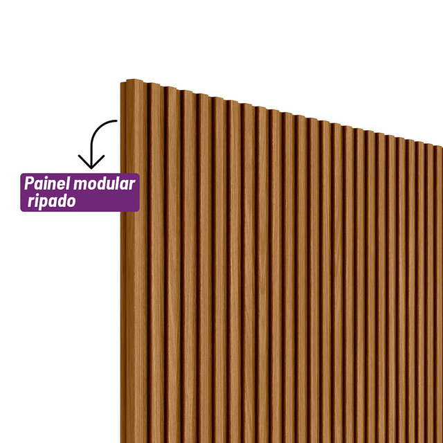 Painel ripado em MDF altura 2,50 escolha o seu comprimento