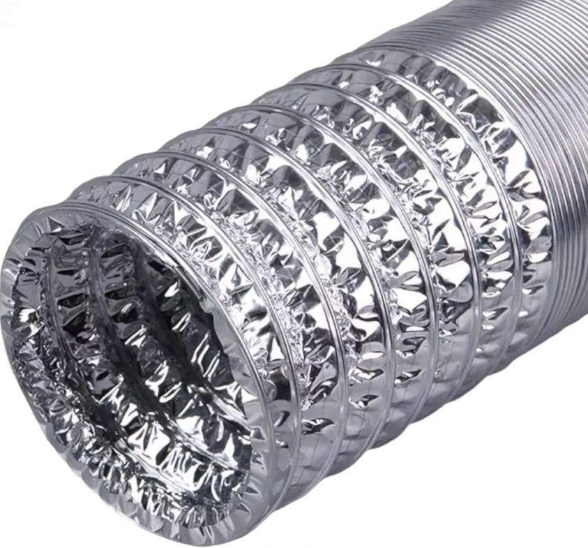 TUBO FLEXIVEL DE ALUMINIO WDS 4 POLEGADAS 101.6MM X 1MT