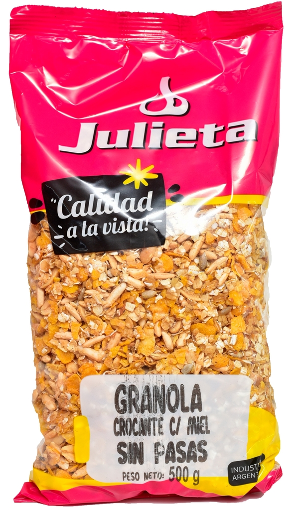 Granola con miel crocante y Quinoa pop 500gr
