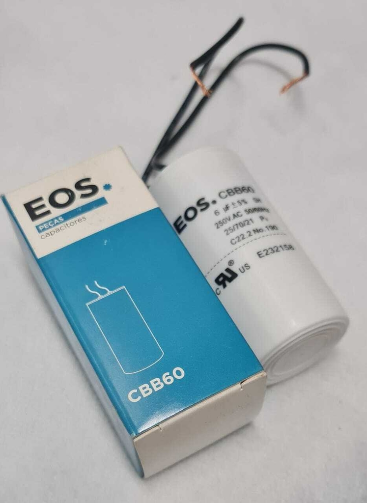 CAPACITOR 6MF PARA TANQUINHO E MOTORES 250V