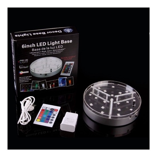 Base Luz Led Frapera Balde Champagne Centro Mesa Boliche