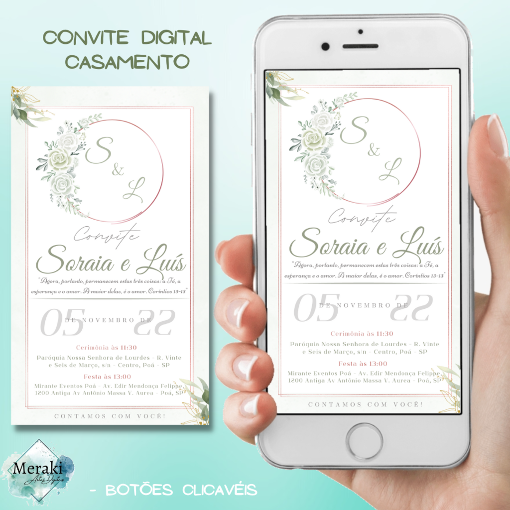 Convite De Casamento Digital