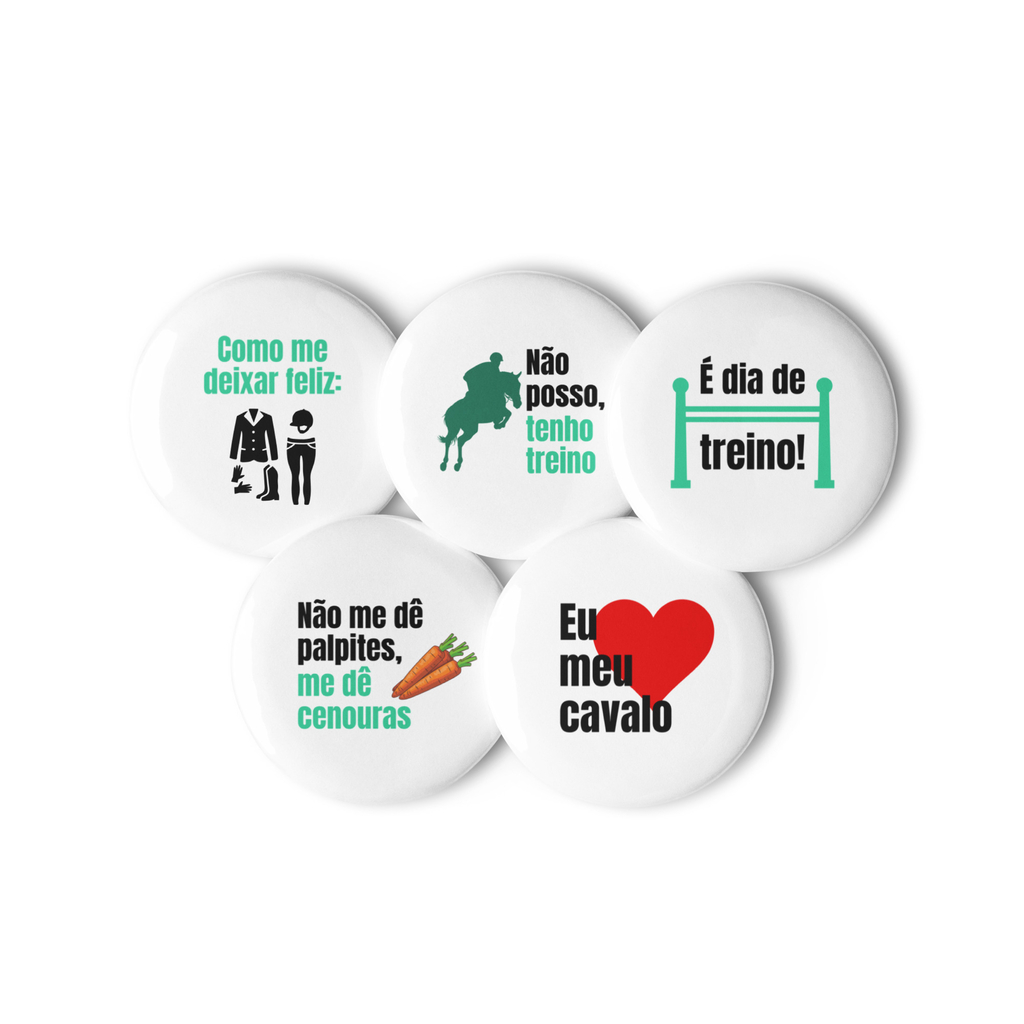 Conjunto de bótons estilosos - FRASES