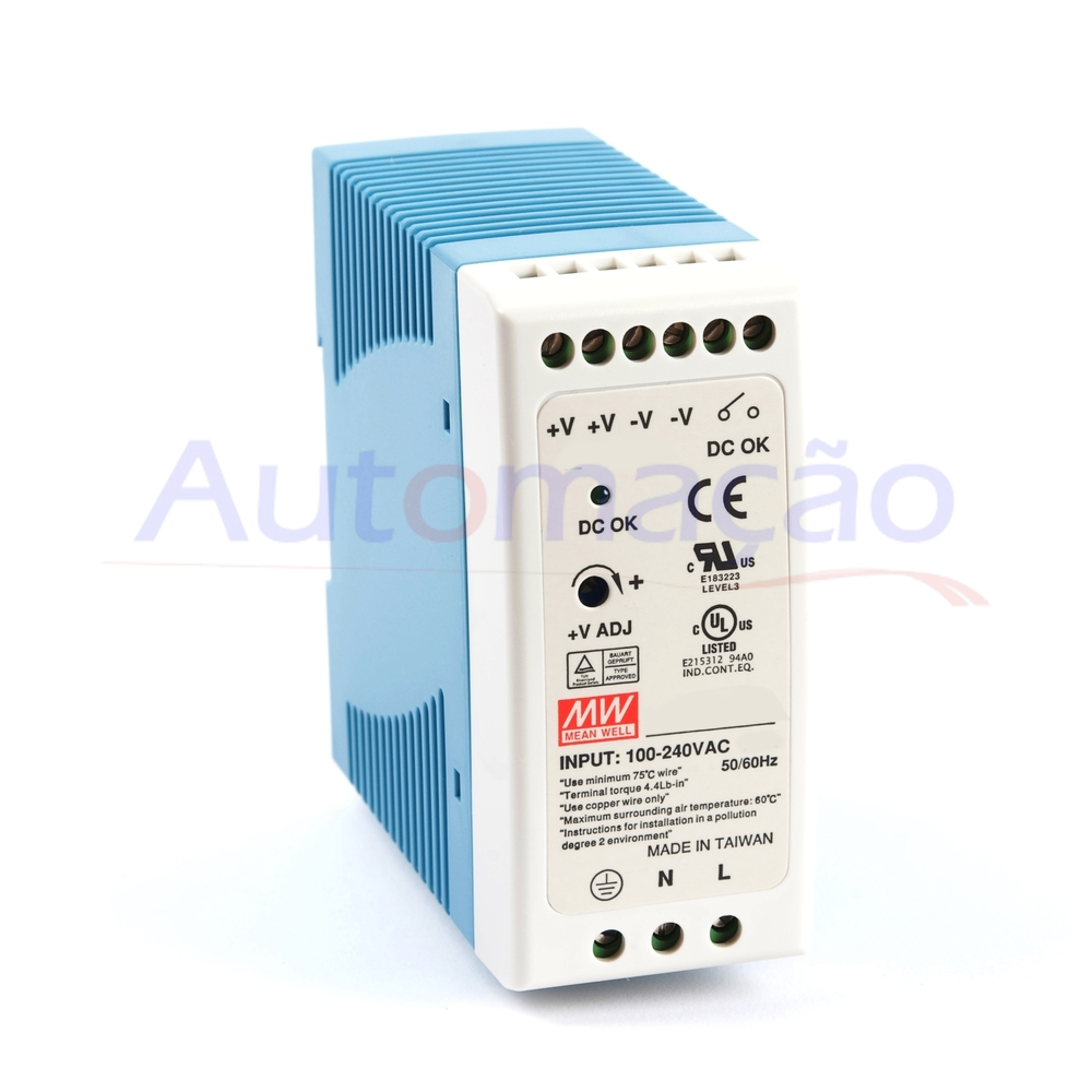 Fonte Chaveada Trilho Din 24vcc 2,5a - Automação