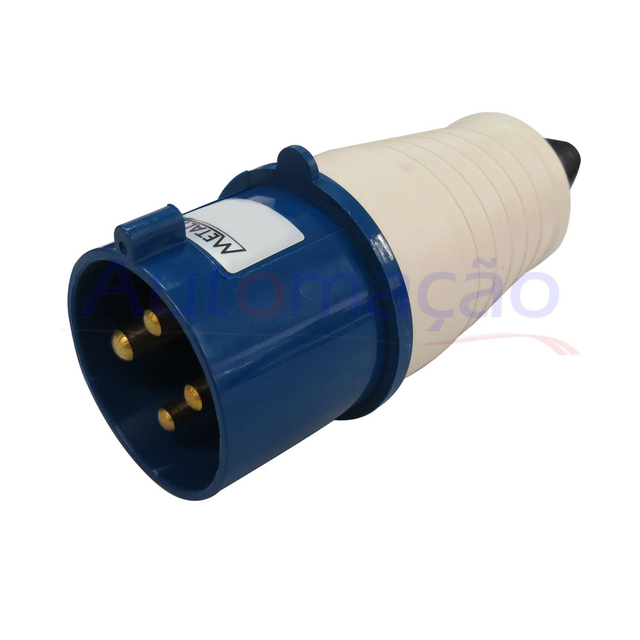 Plug Macho 2P+T 32A Azul - Comprar em Automação