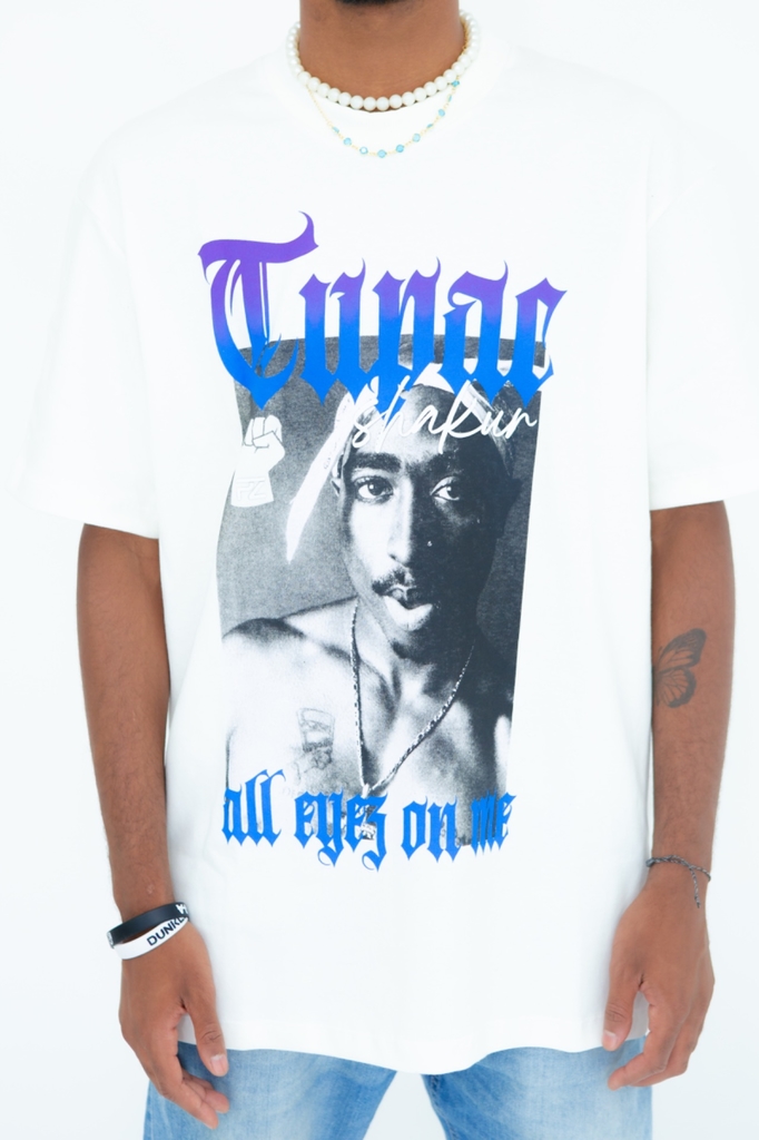CAMISETA TUPAC BRANCA