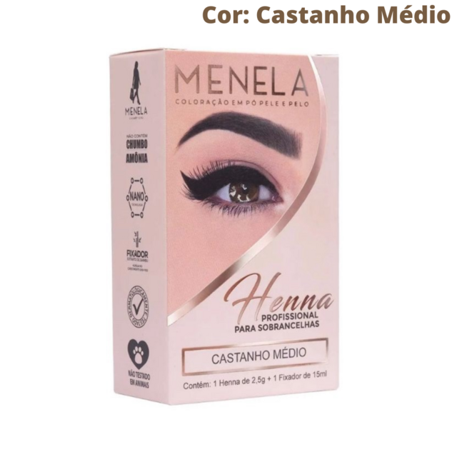 Henna Para Sobrancelhas Menela Adorana Cosméticos