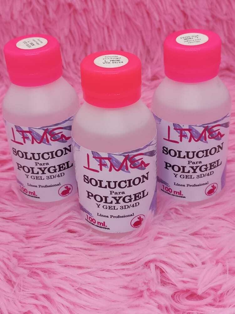 Lfme Solución para Polygel 100ml - MODAIS MAYORISTAS