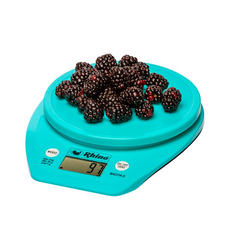Báscula Digital Rhino Con Tazón 5kg/1g De Baterías BACITA5