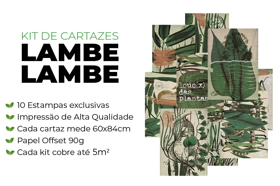 KIT DE LAMBE LAMBE BOTÂNICO - Comprar em DoEdu Store