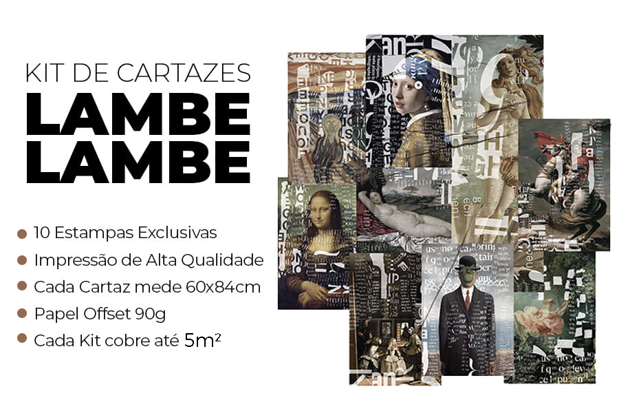 KIT DE LAMBE LAMBE GALERIA - Comprar em Do.Edu Store